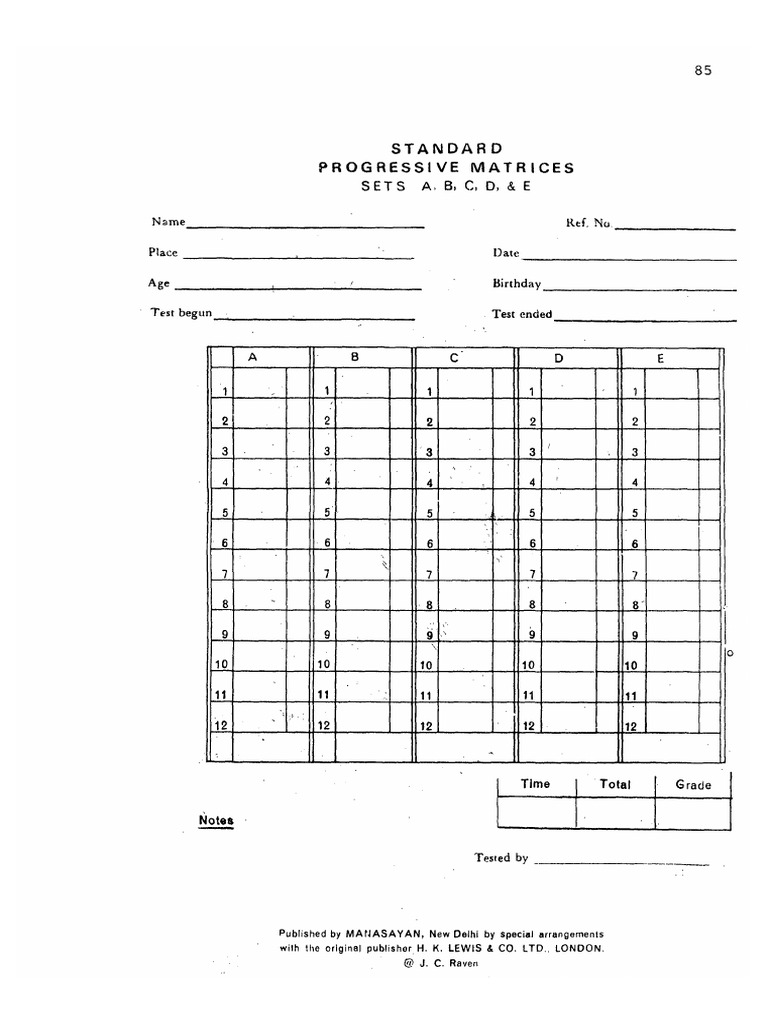 SPM Response Sheet | PDF
