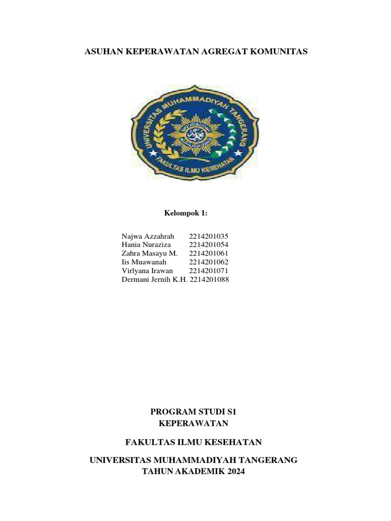 Askep Komunitas Lengkap Studi Kasus Kelompok 1 | PDF