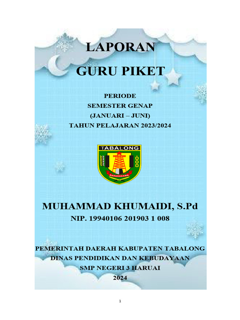LAPORAN GURU PIKET 2024-Pak Maidi | PDF
