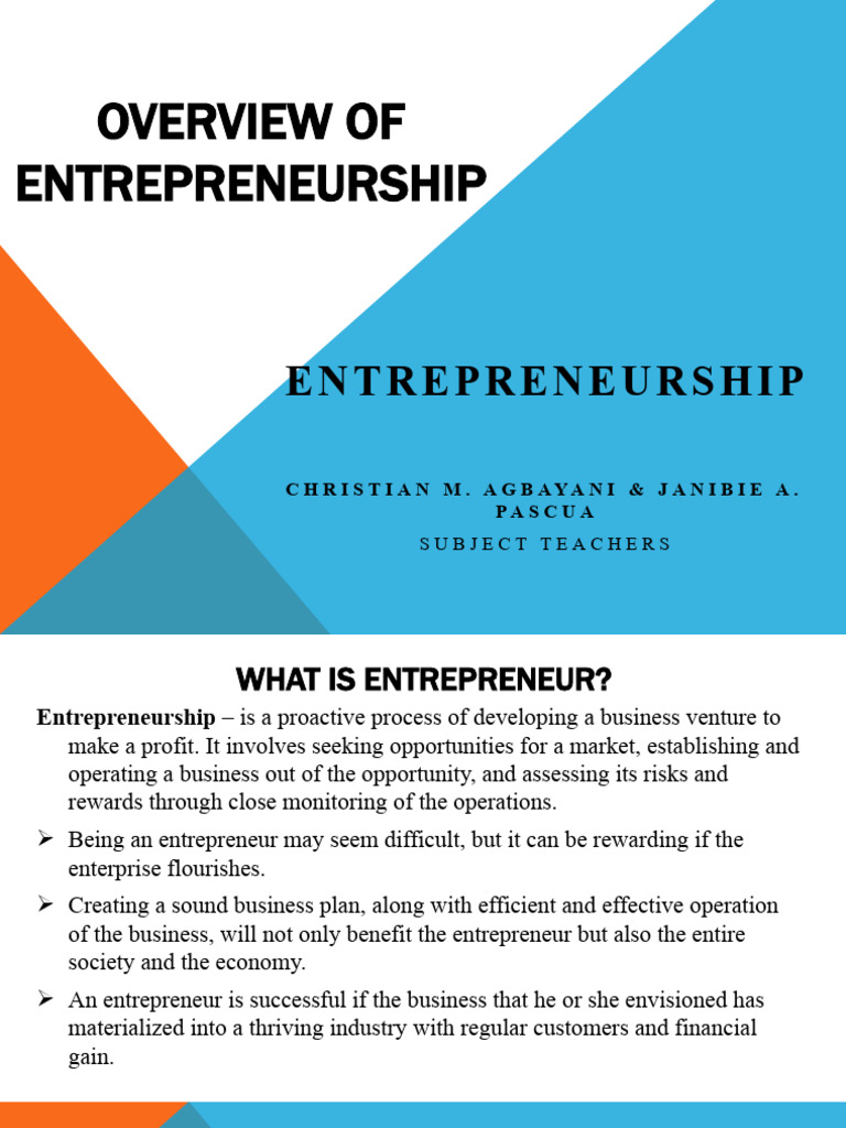Entrep Q1 Week 1 2 | PDF | Entrepreneurship | Employment