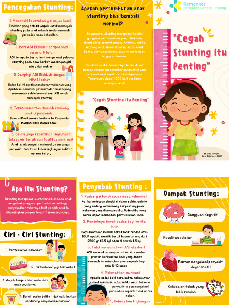 KELOMPOK 1_LEAFLET STUNTING | PDF