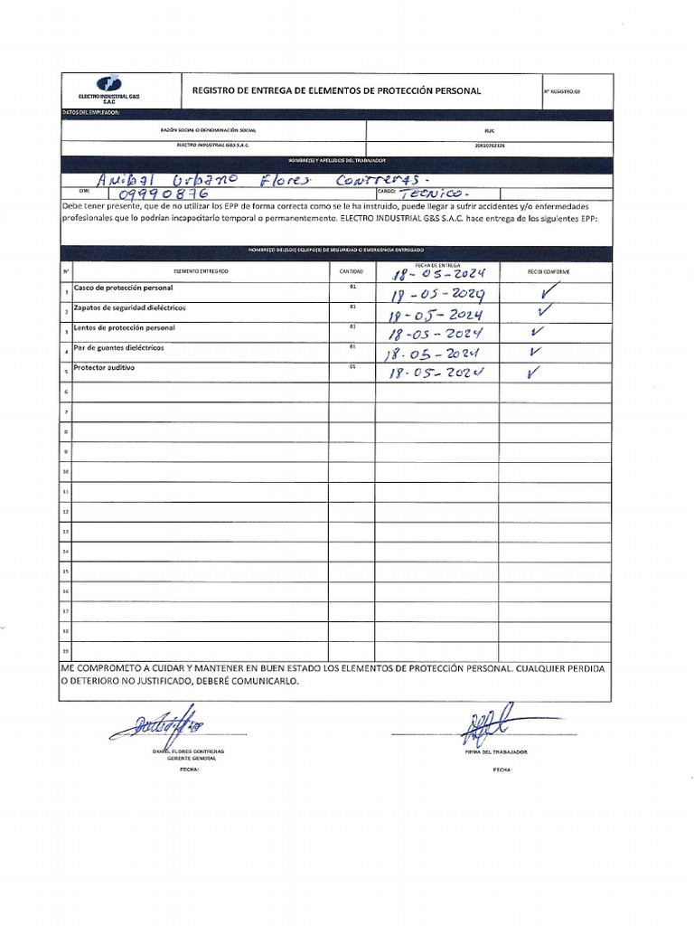 Registro de Epps | PDF