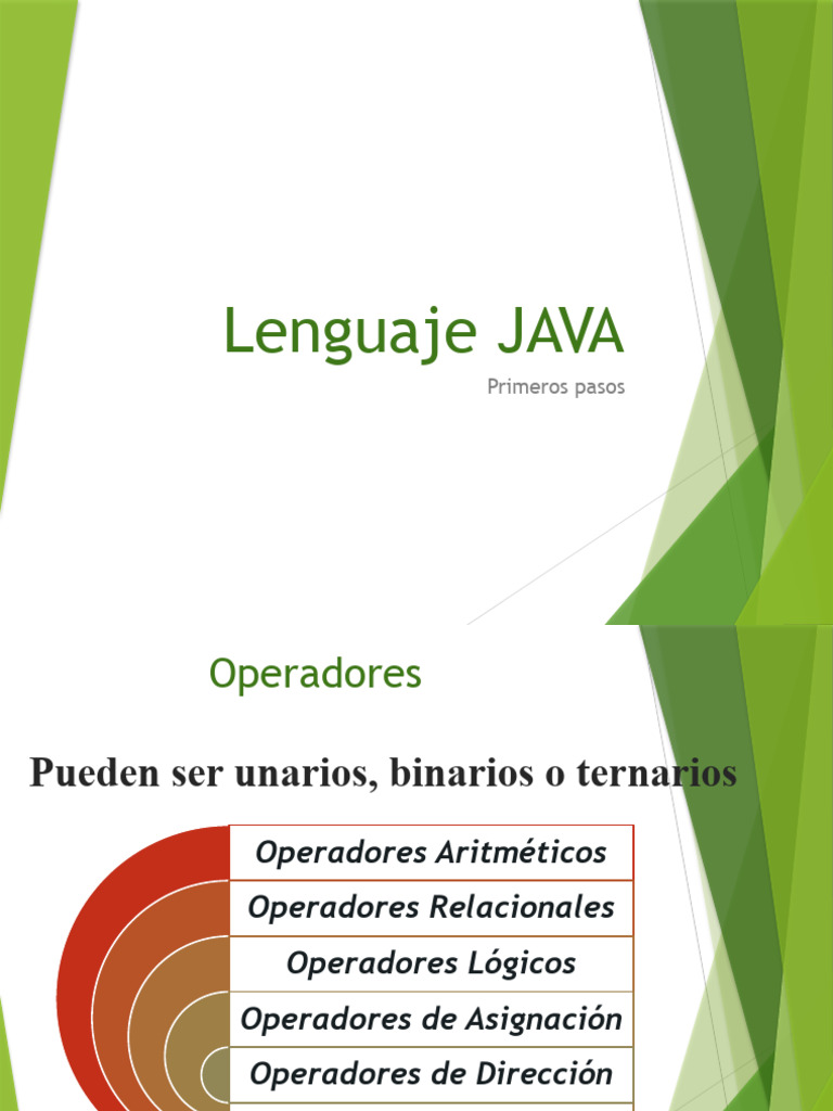 Lenguaje JAVA2020 | PDF | Variable (informática) | Java (lenguaje de programación)