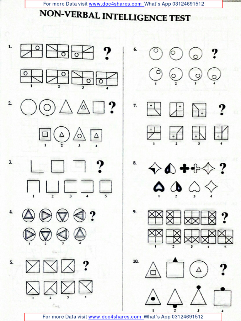 NON VERBAL-Intelligence Solved Test | PDF | Computers NON VERBAL-Intelligence Solved Test | PDF | Computers