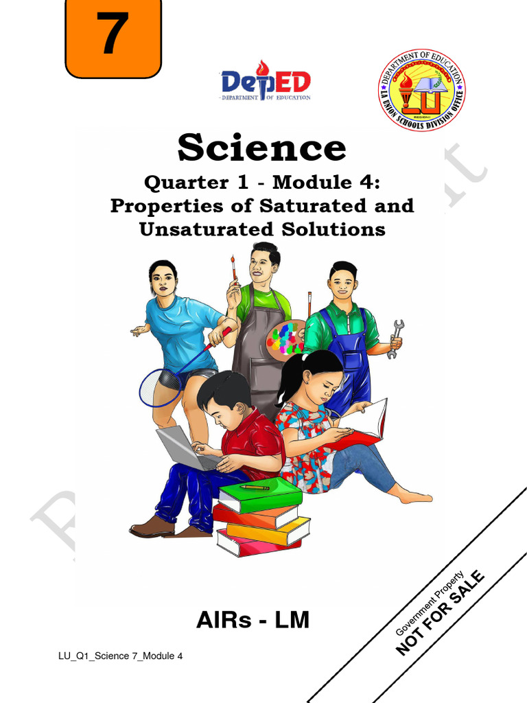 Science 7 Q1 Module 4 | PDF | Solubility | Mixture