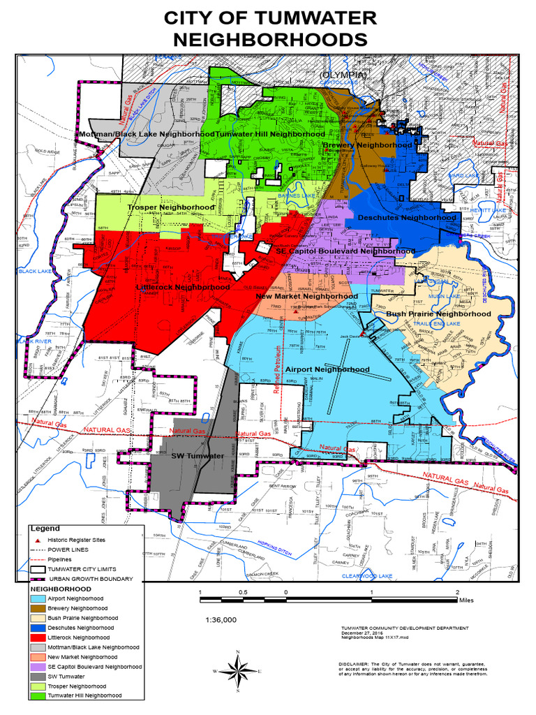 Tumwater Neighborhoods Map CPU2016 | PDF