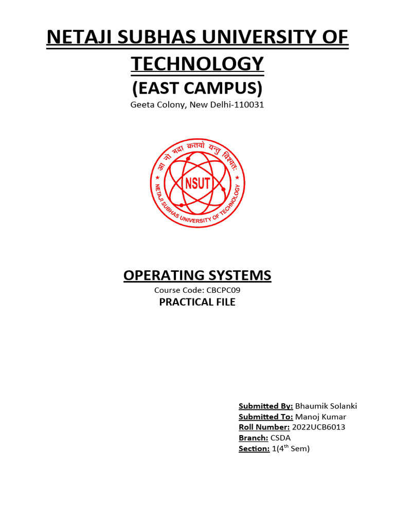OS Practical File | PDF | Scheduling (Computing) | Control Flow OS Practical File | PDF | Scheduling (Computing) | Control Flow