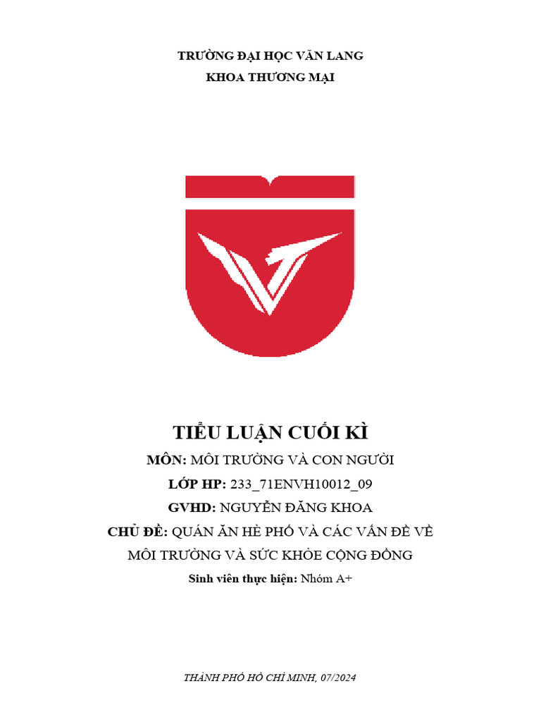 Tiểu Luận MTCN Final | PDF