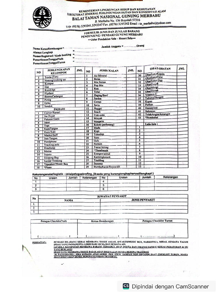 Cek List Kelompok | PDF