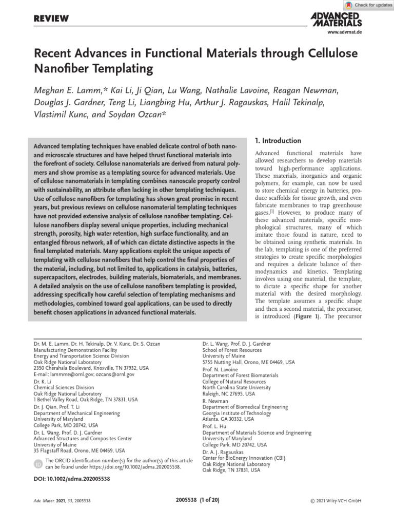 Lamm, M. E., Li, K., Qian, J., Wang, L., Lavoine, N., Newman, R., ... & Ozcan, S. (2021) . | PDF ...