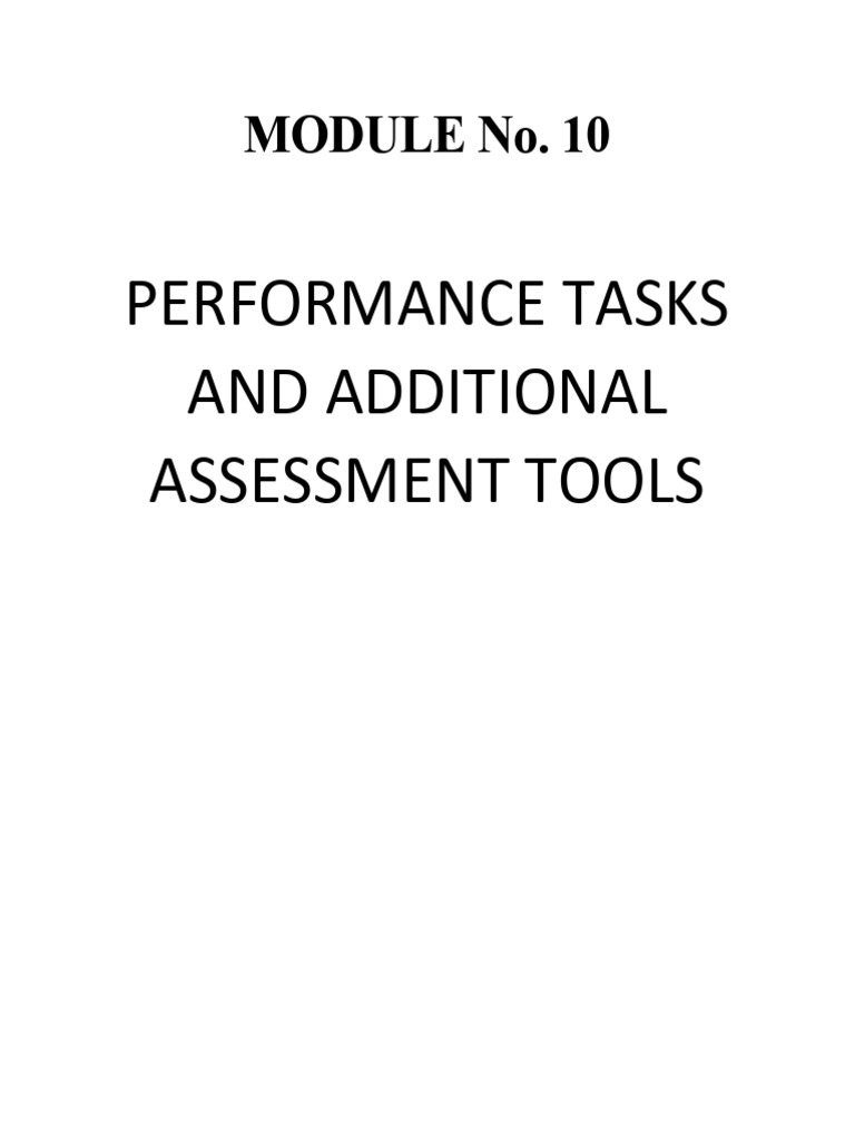 Performance Task | PDF | Teachers | Learning