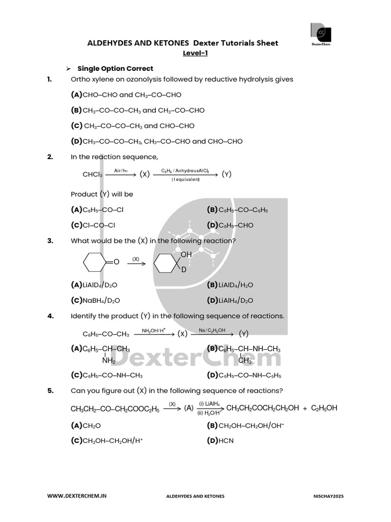 Aldehydes and Ketones m7VM58qVBNcVyx4a | PDF | Aldehyde | Ketone