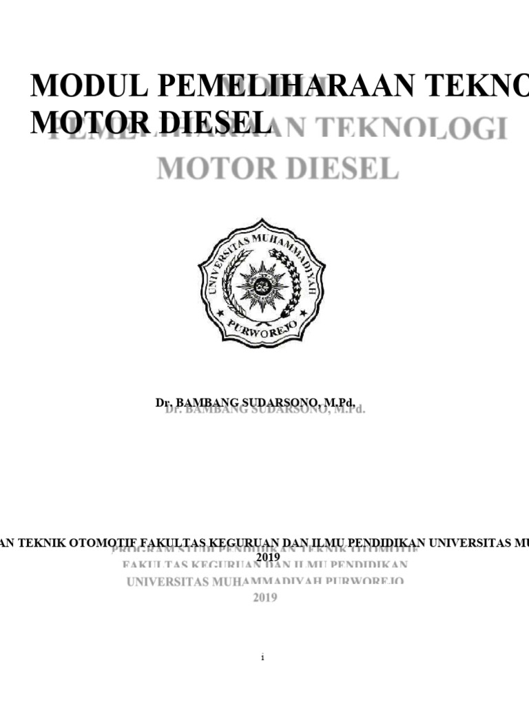 Modul Teknologi Motor Diesel Jafa - Compressed | PDF