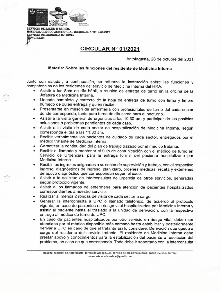 Circular 01-2021 | PDF