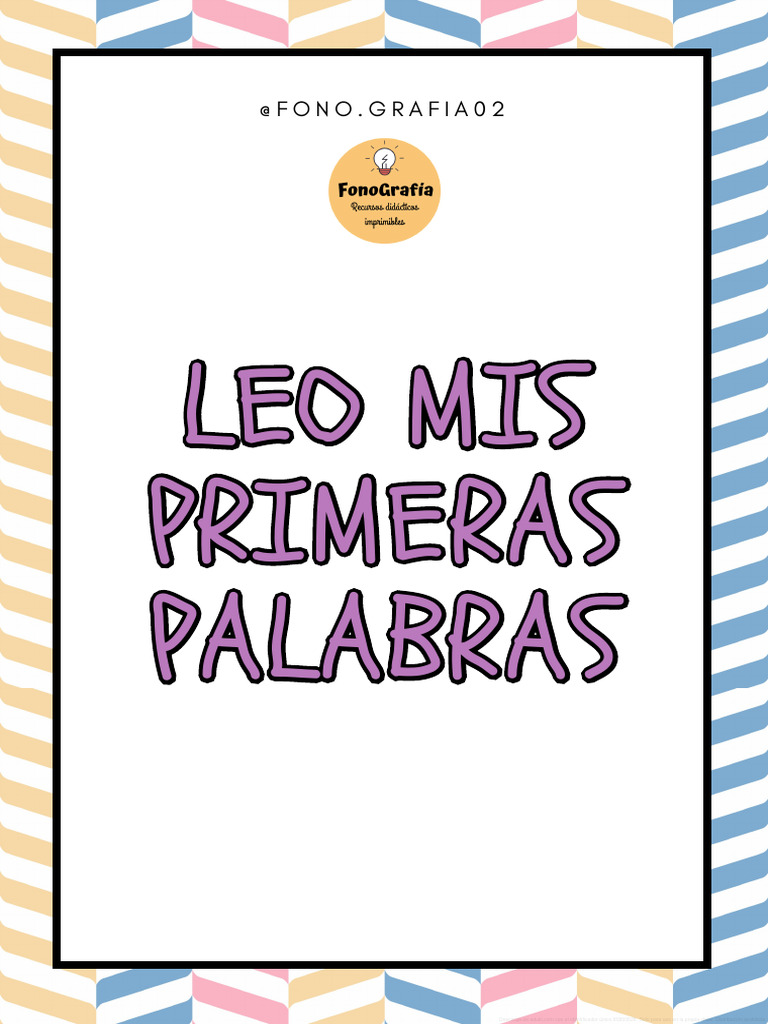 Leo Mis Primeras Palabras | PDF