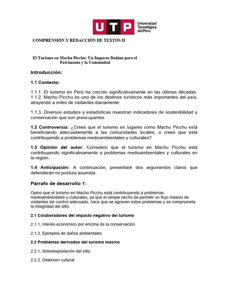 Esquema Semana 17 | PDF | Turismo | Entorno natural