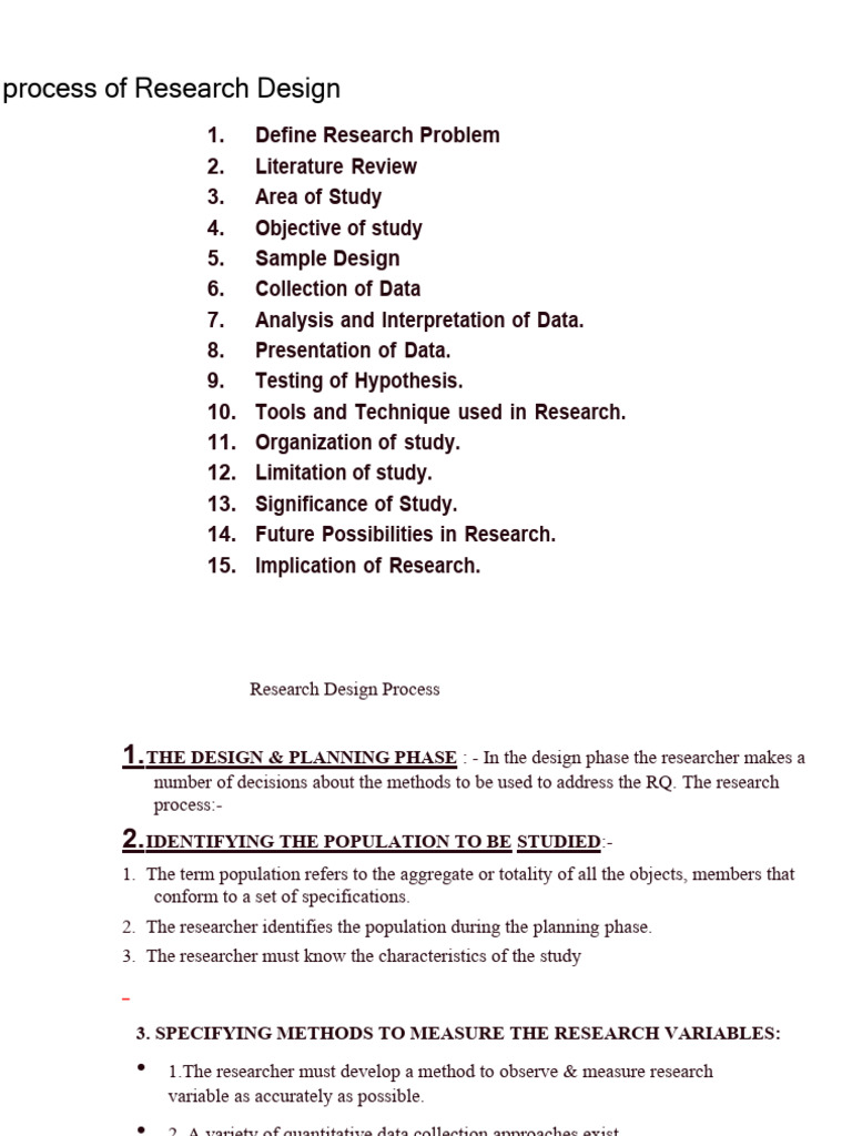 Research Design | PDF | Sampling (Statistics) | Methodology
