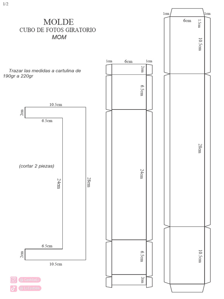 MOLDE - Cubo de Fotos Giratorio MOM | PDF
