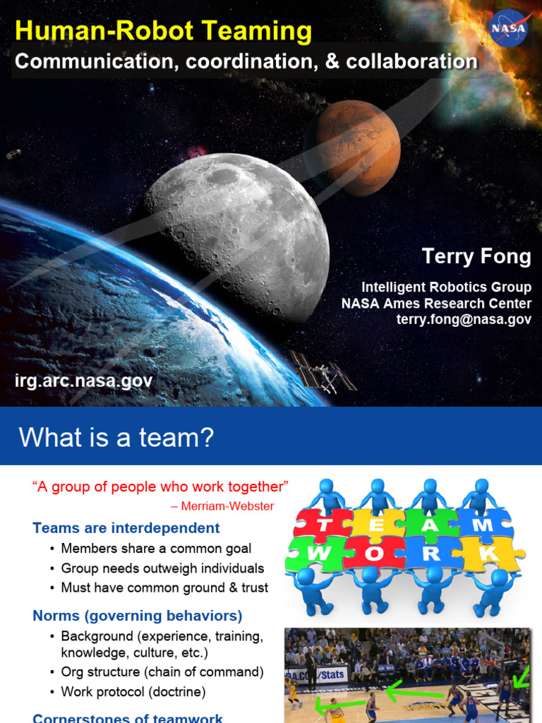 Terry Fong: Irg - Arc.nasa - Gov | PDF | Communication | Robot