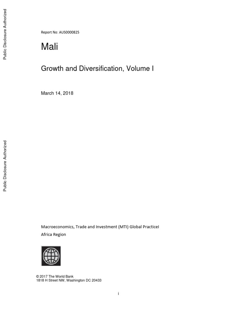 Mali's Export Diversification Strategy | PDF | Economic Growth | Exports