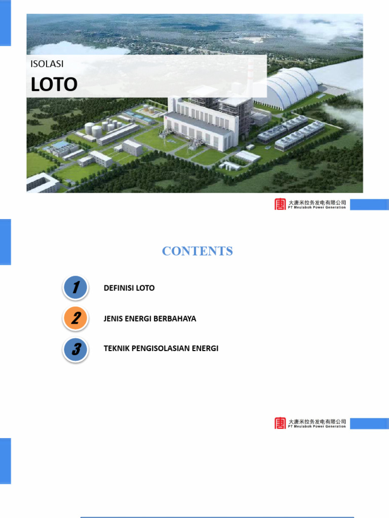 Panduan LOTO untuk Isolasi Energi Berbahaya | PDF