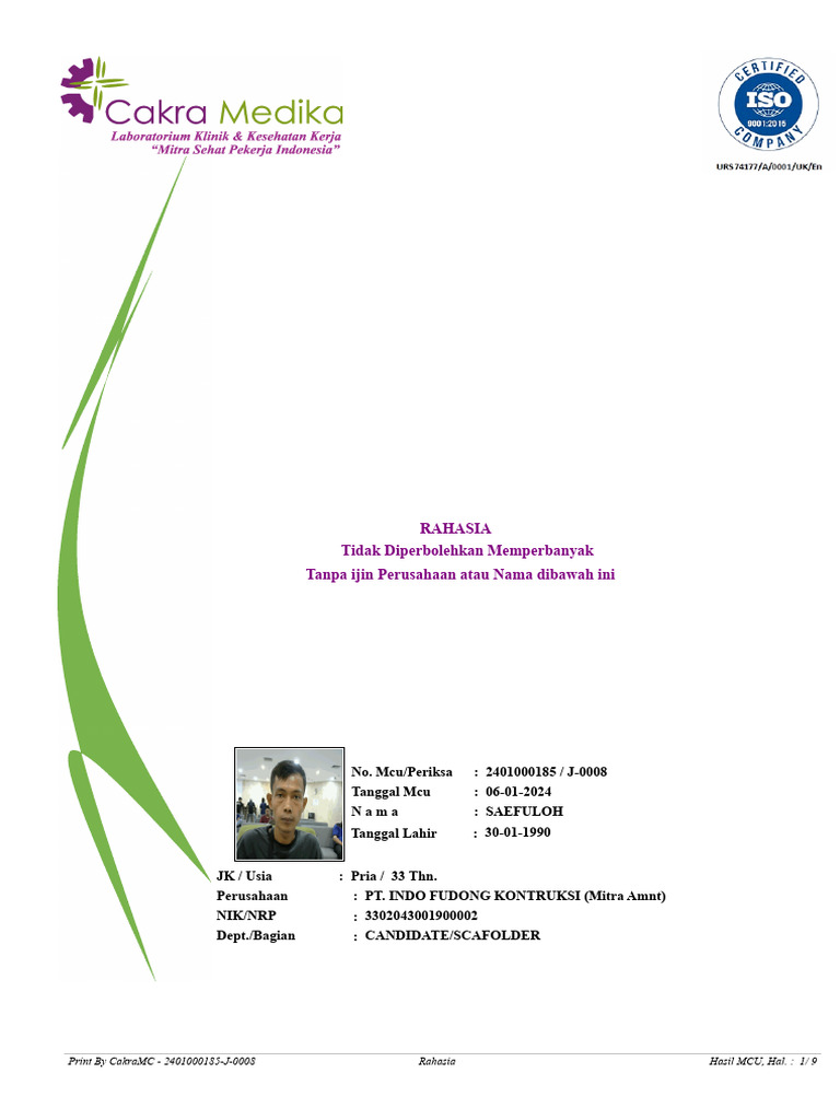 Fit With Note Berat-Saefuloh-J-0008 | PDF