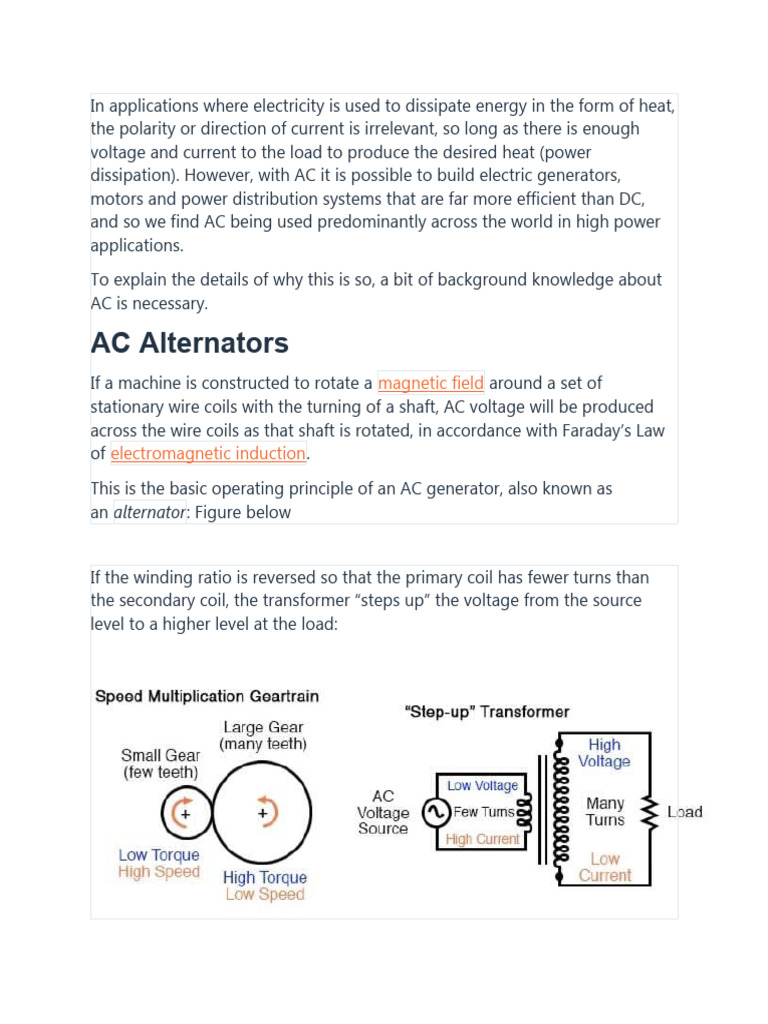 AC Power Distribution and Transformers | PDF | Alternating Current ...