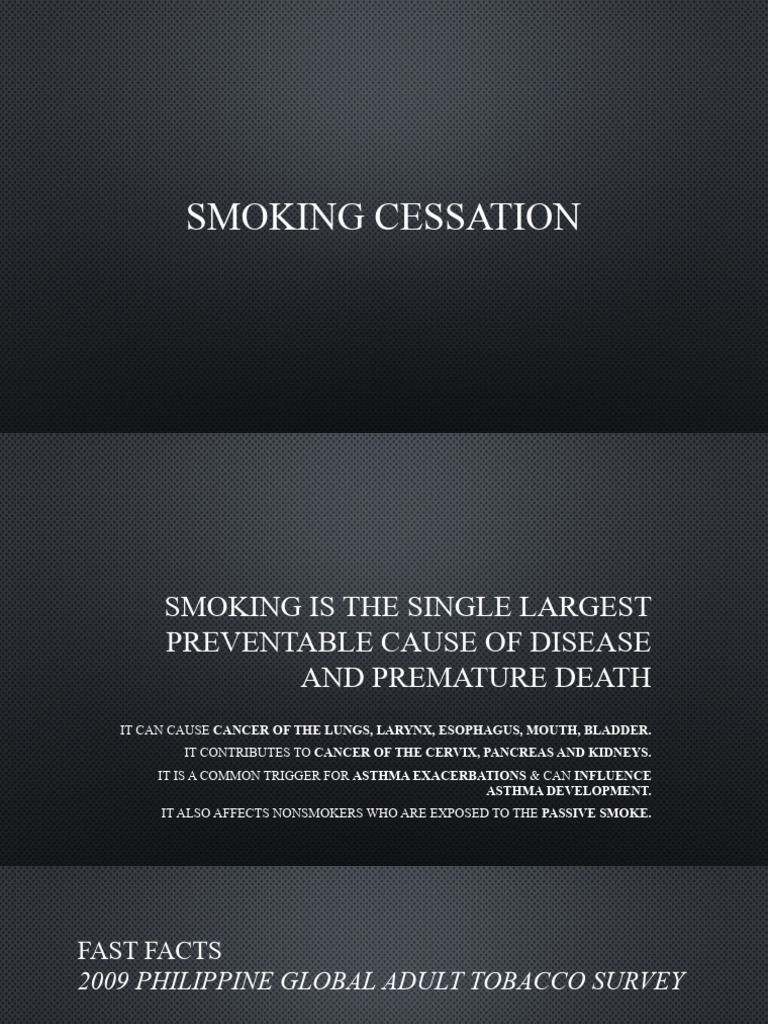 Smoking Cessation | PDF | Tobacco Smoking | Addiction