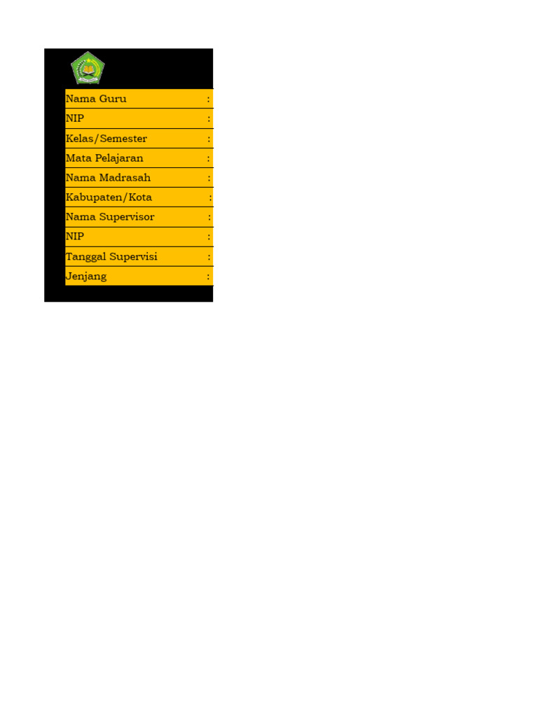Aplikasi Instrumen Supervisi Pembelajaran Ma - Evi Sumarsih | PDF