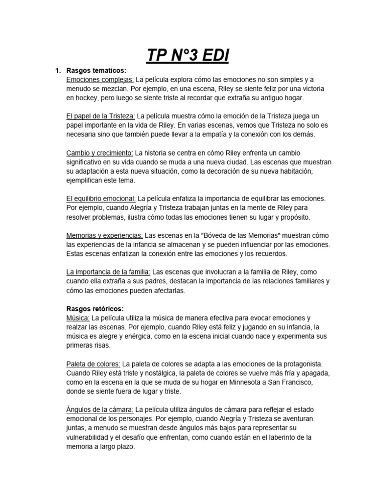 TP N°3 Edi | PDF | Las emociones | Ira