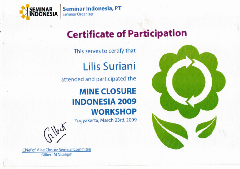 Workshop Mine Closure | PDF