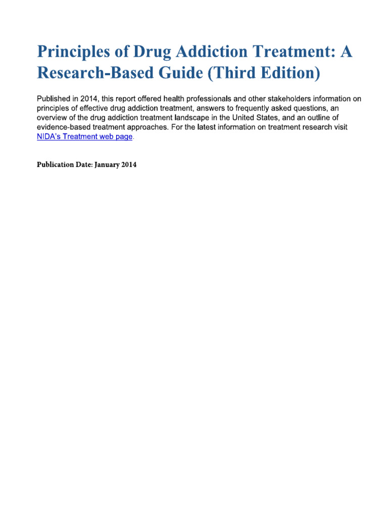 Principles of Addiction | PDF