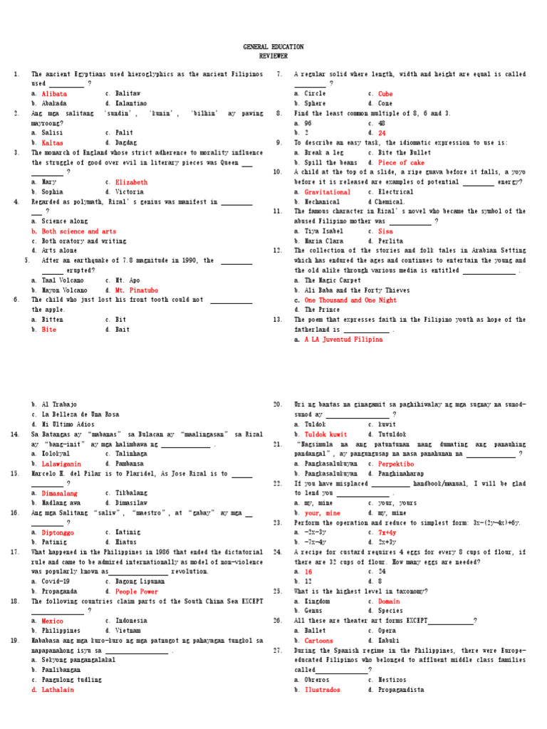 March 19 Actual Let Question | PDF | Curriculum | Teachers