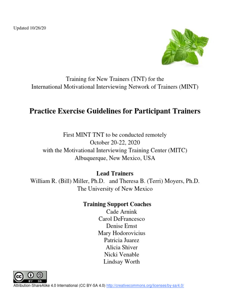 Training Exercise Handouts | PDF