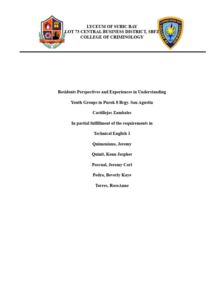 Case Study Youth Gangs | PDF | Gang | Juvenile Delinquency