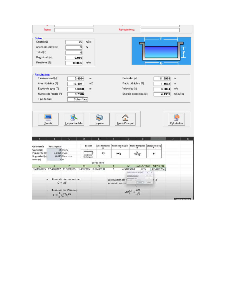 Canal Rectangular Mdi | PDF