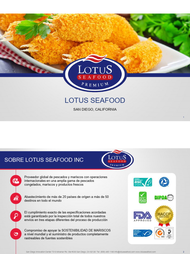 2024 - Lotus Presentación - Español | PDF | Alimentos | Carne