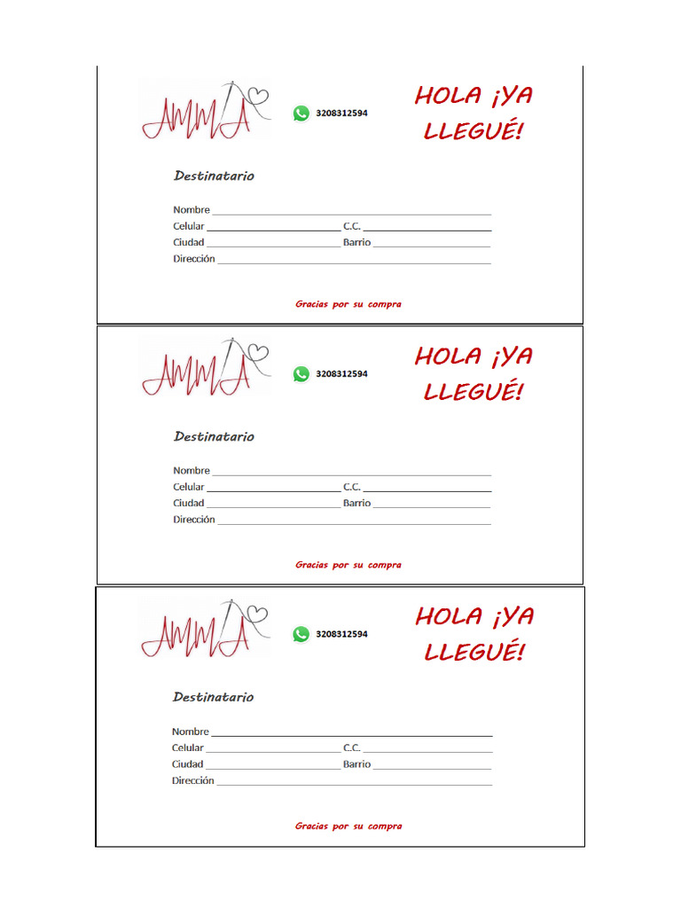Rotulos Cajas 1 | PDF