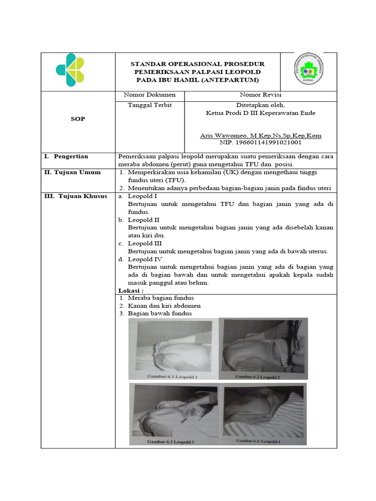 Sop Leopold (Anc) Dan Daftar Tilik Leopold | PDF