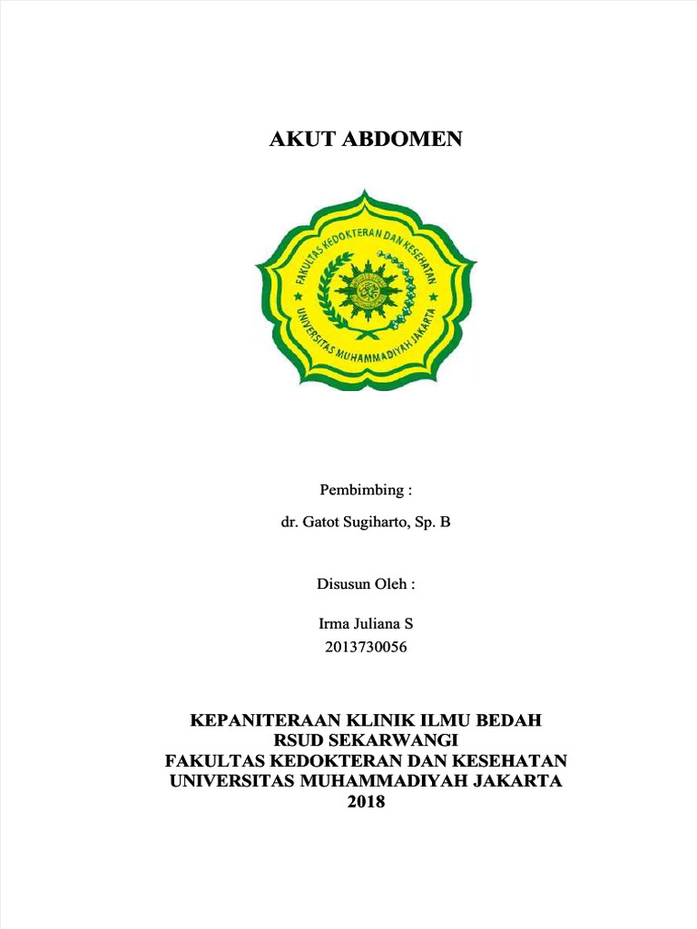 PDF Akut Abdomen - Compress | PDF