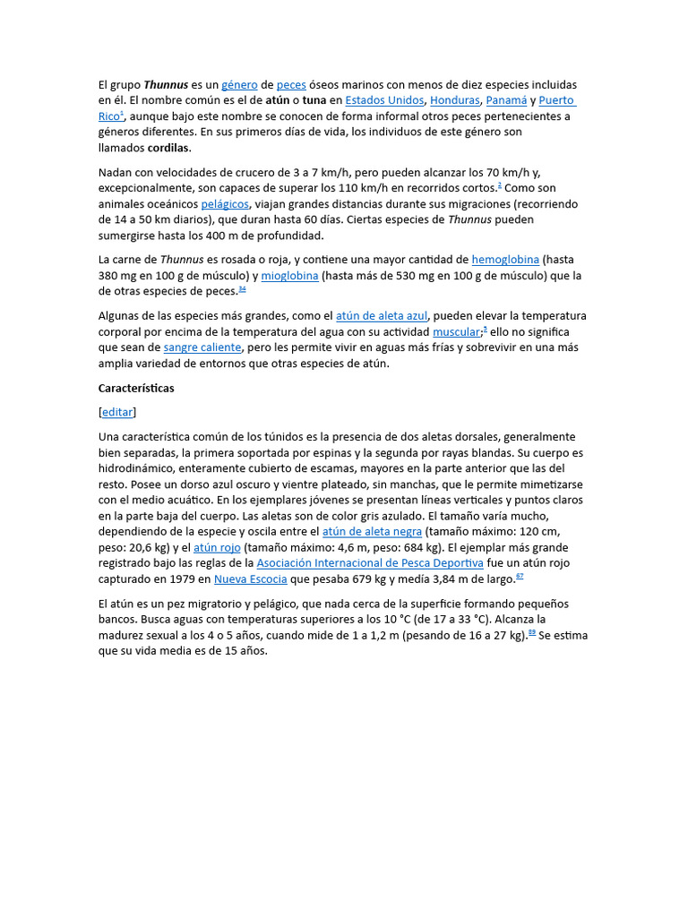 TUNA | PDF