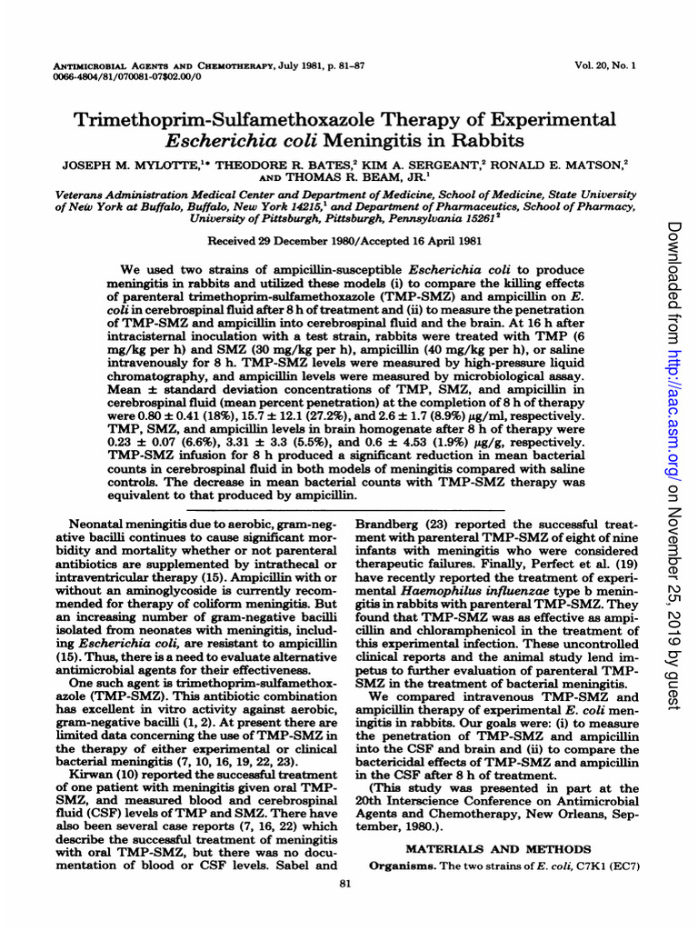 Antimicrobial Agents and Chemotherapy 1981 Mylotte 81.full | PDF ...