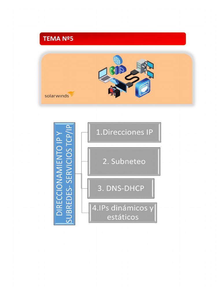 Tema5 - Direccionamiento Ip y Subredes | PDF