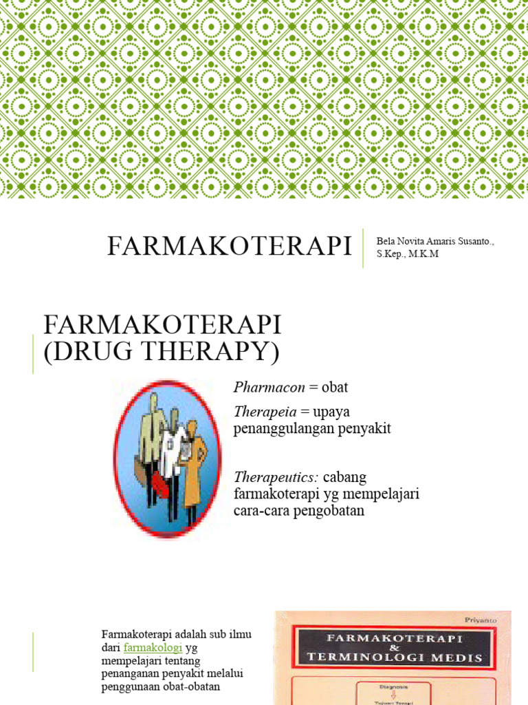 Pertemuan 4 - Farmakoterapi | PDF