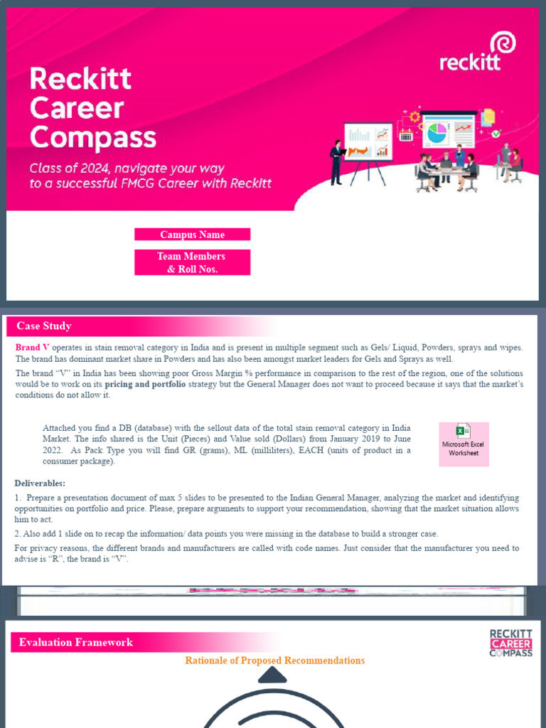 Reckitt Career Compass Case Competition 2024 | PDF | Brand | Microsoft ...