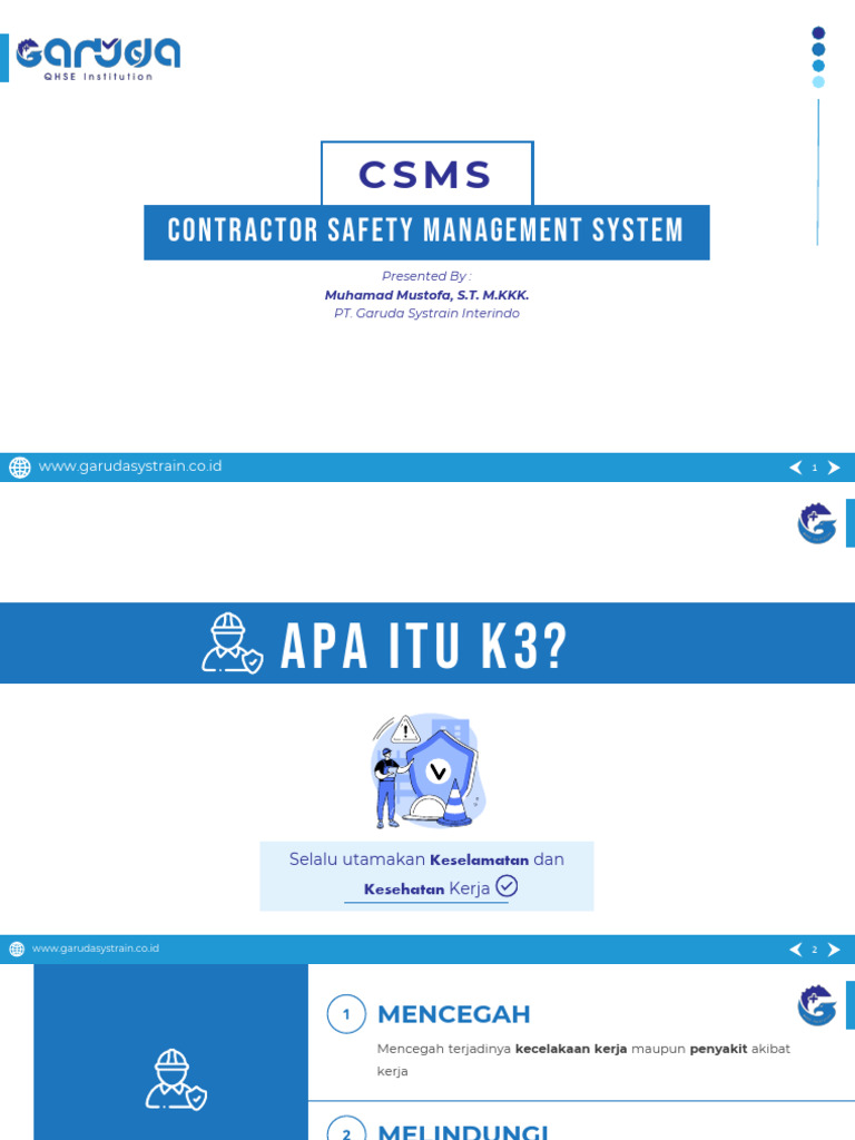 CSMS (Contractor Safety Management System) - Kang Mus | PDF | Bisnis | Komputer