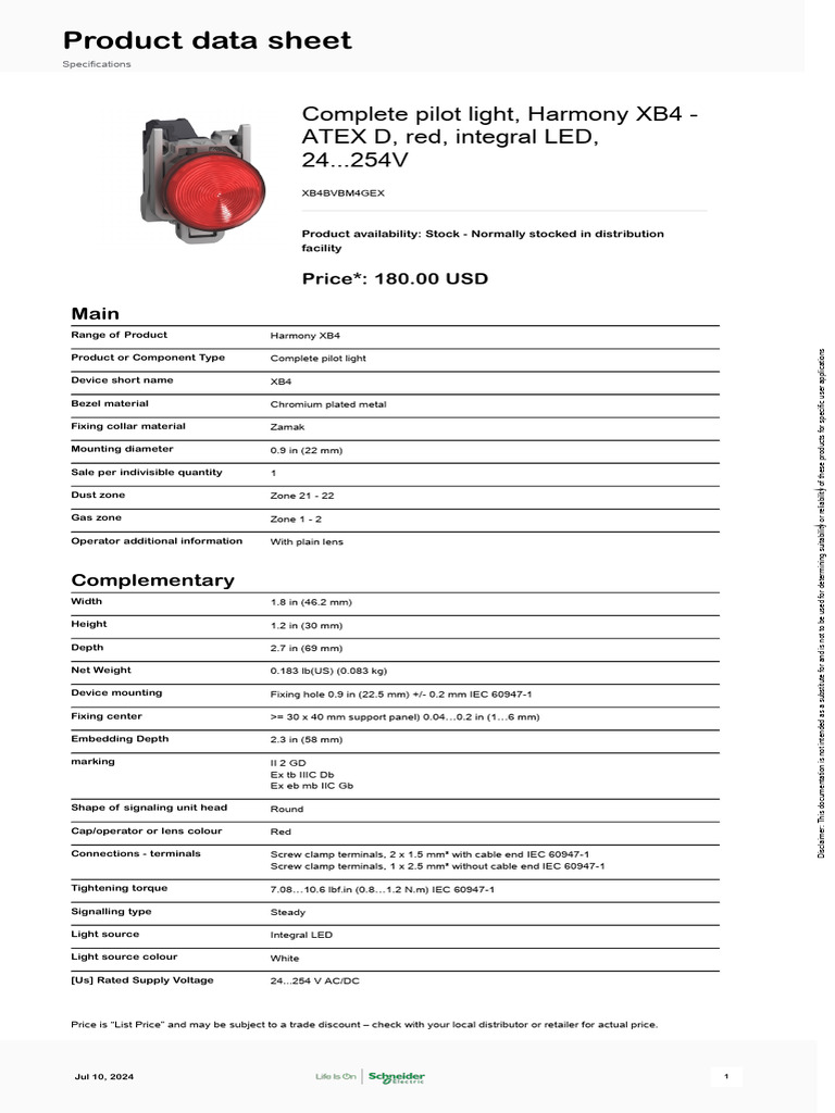 Schneider Electric - Harmony-XB4-signal-units-for-explosive ...