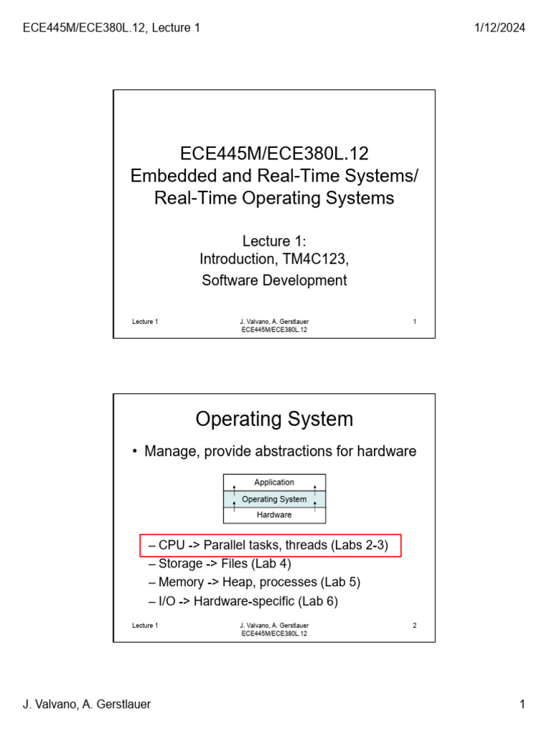 Lec 01 | PDF | Operating System | Thread (Computing)