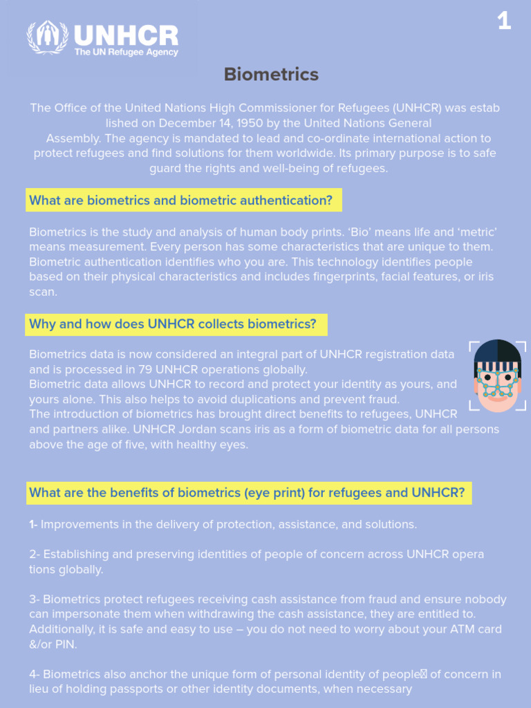 Biometrics-En Final April2022 | PDF | Biometrics | United Nations High ...