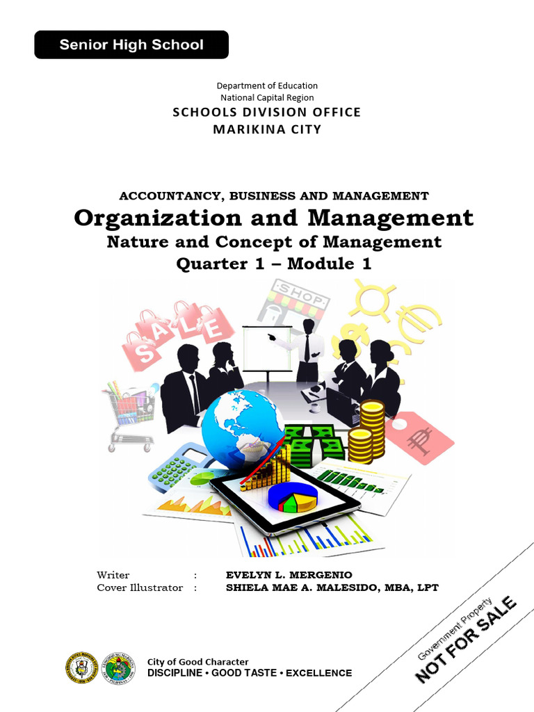 Shs Abm Gr11 Om q1 m1 Nature-concept-Of-management Final | PDF | Quality (Business) | Disciplines